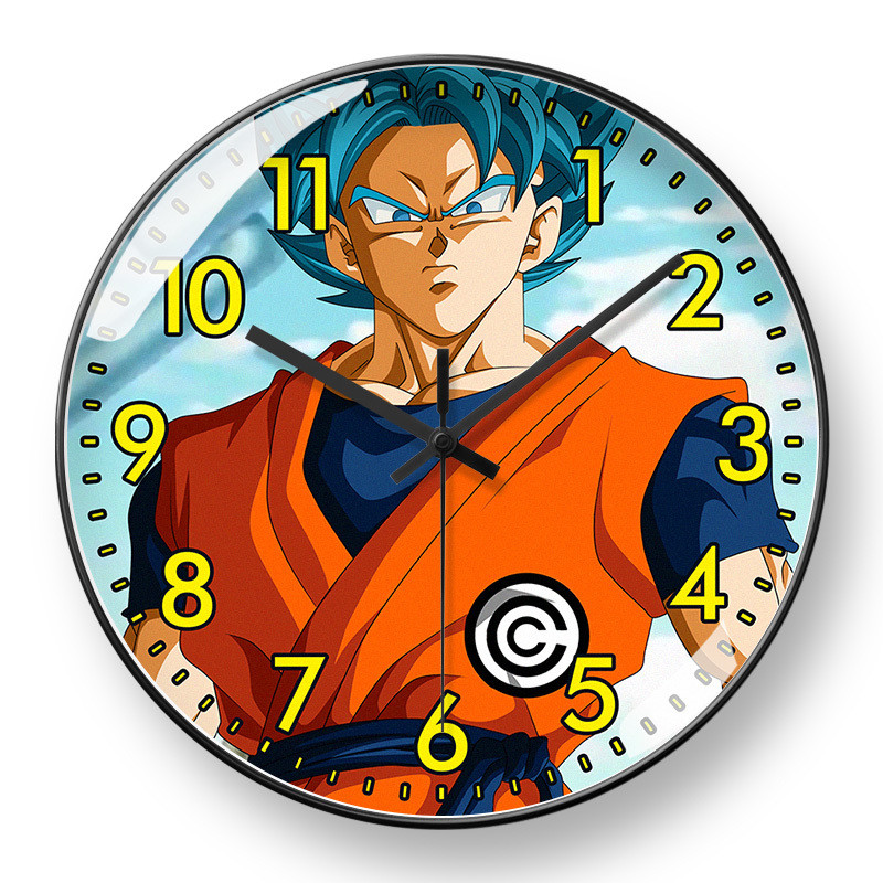 Dragon Ball Clock Wall Hanging Cartoon Anime Clock Super Saiyan ...