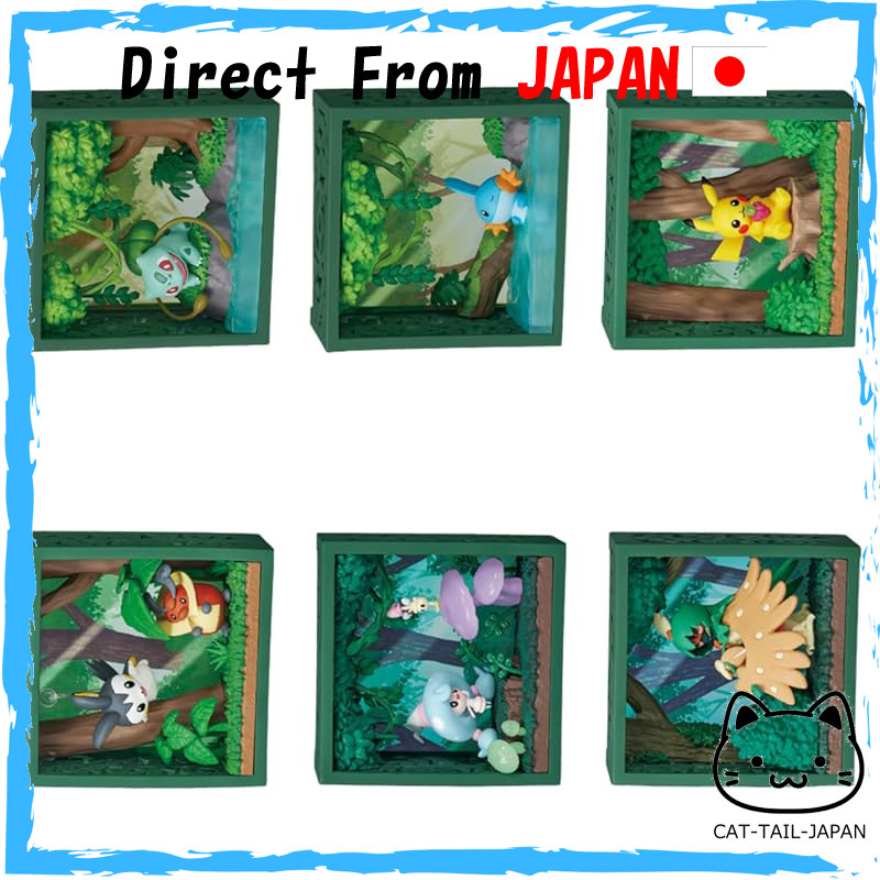 【Direct from Japan】 Re-Ment Pokémon Pokémon Frame Deep Green Forest 1 ...