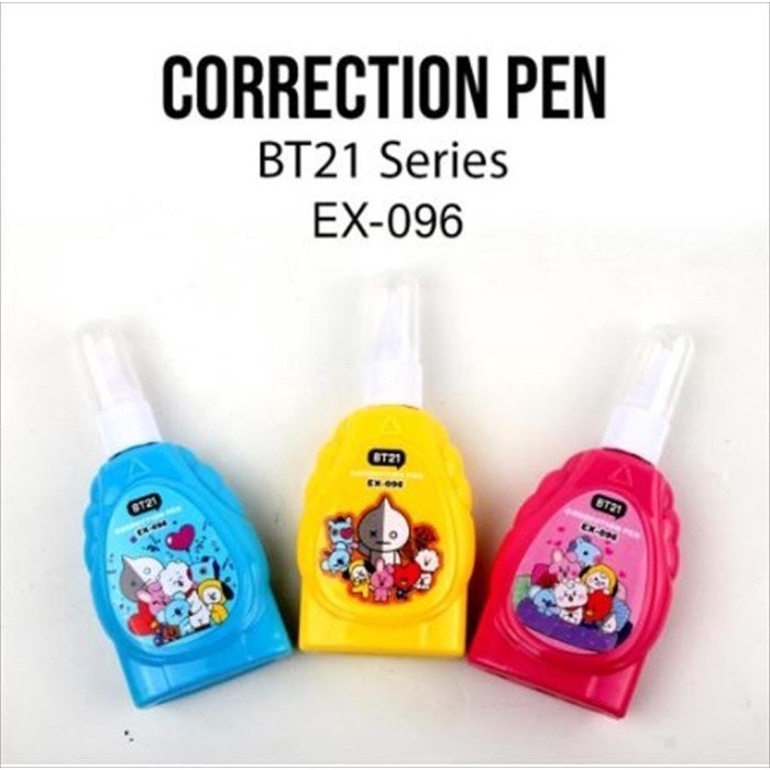 Cute BTS BT21 Tip-Ex Liquid Stipo | Shopee Singapore