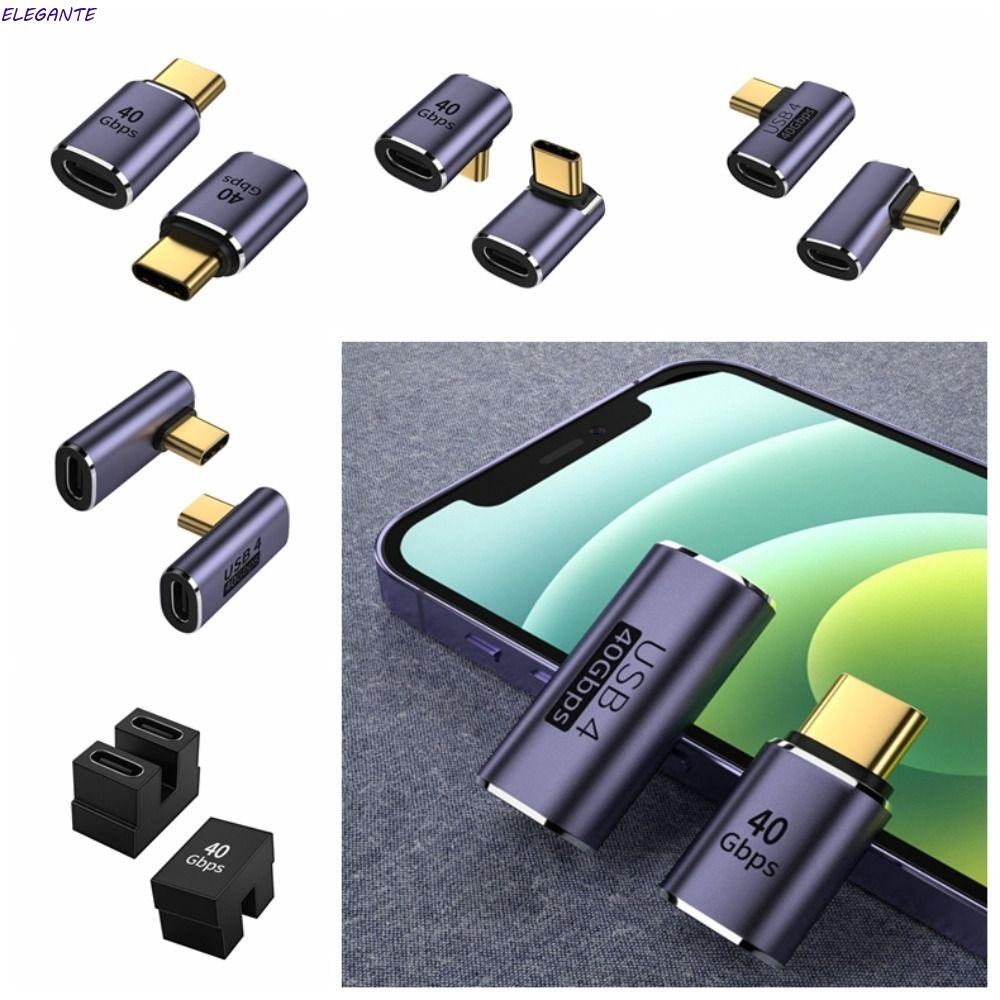 ELEGANTE TYPE-C Adapter, Straight Head TYPE-C Male To Female Type C ...