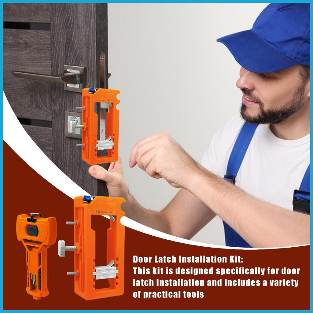 Door Hinge Router Jig Multifunctional Installation Tool for Latch ...
