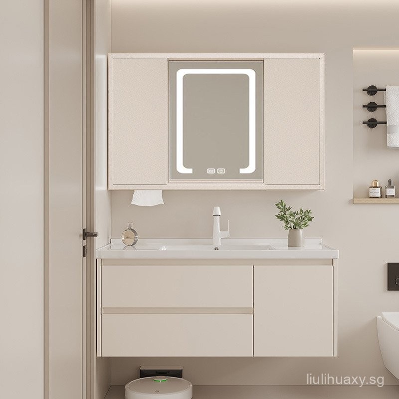 Wash Basin Bathroom Cabinet Hidden Aluminum Lai Asen Water Mirror Wind ...