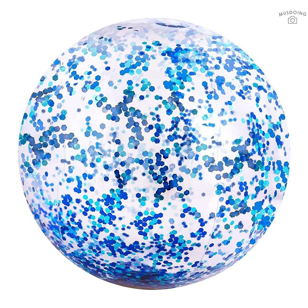 40cm/16inch Beach Ball Transparent Inflatable Swimming Pool Toy Ball ...