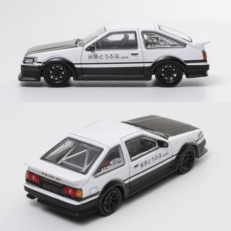 DCT 1/64 Toyota AE86 Wide Body Modified Version Alloy Car Model Diecast ...