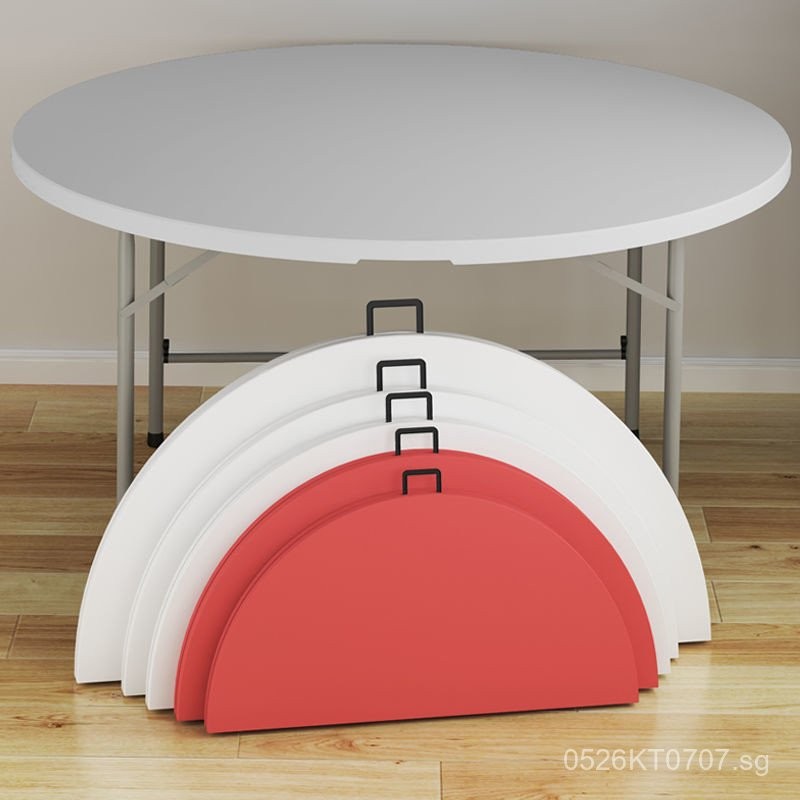 Household Folding Small Apartment Table, Foldable Living Room Round ...
