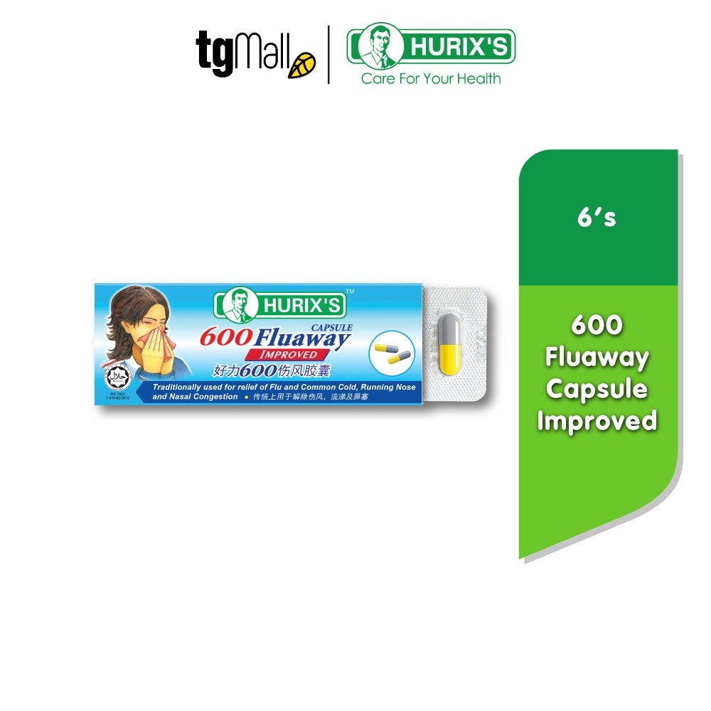 HURIX'S 600 Fluaway Capsule Improved (6's) | Shopee Singapore