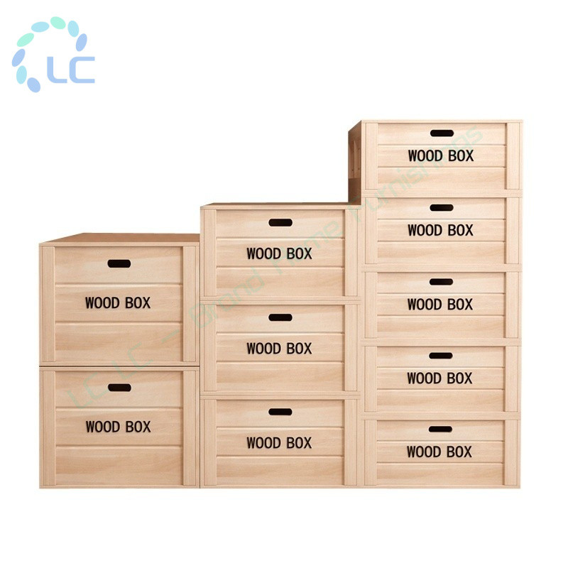Freestyle Combination Storage Cabinet Solid Wood Storage Box Simple ...