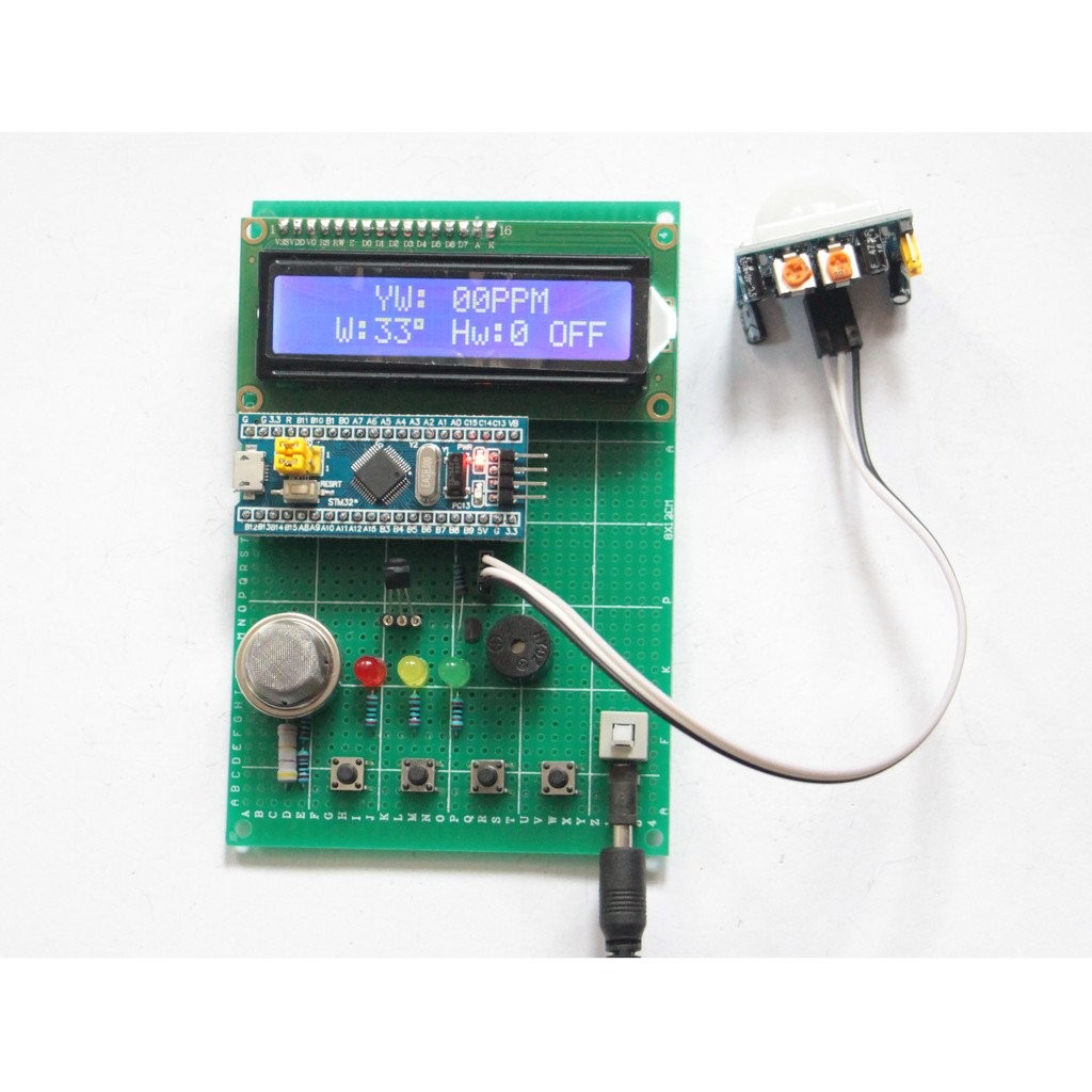 Based on STM32the smoke temperature GSM Fireproof Anti-theft Smart Home ...