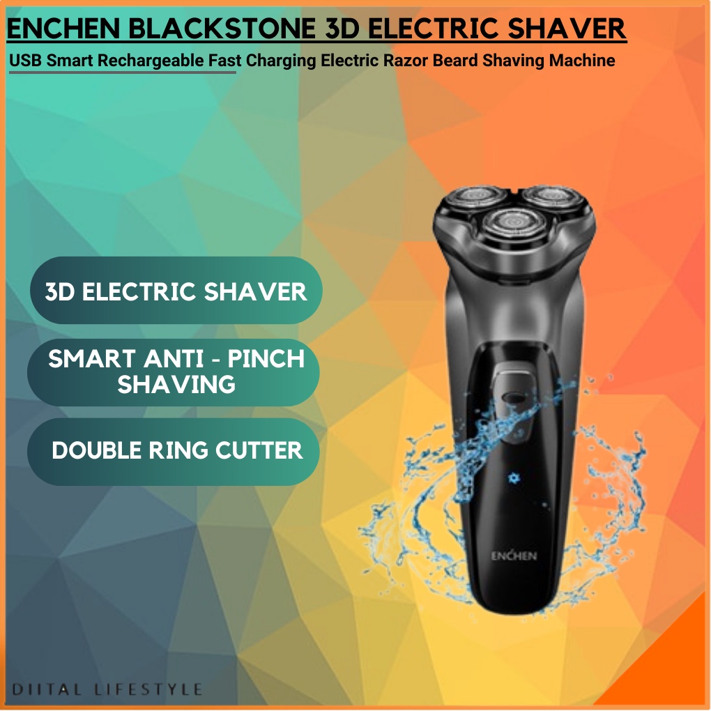 Original Enchen BlackStone 3D Shaver Razor Machine Beard Washable Type ...