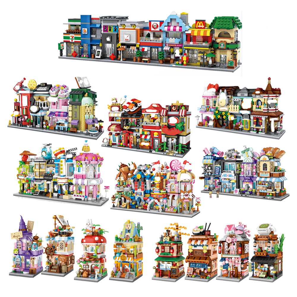 Collect All Fun Idea Cute Mini Street Store Children Educational Toys ...