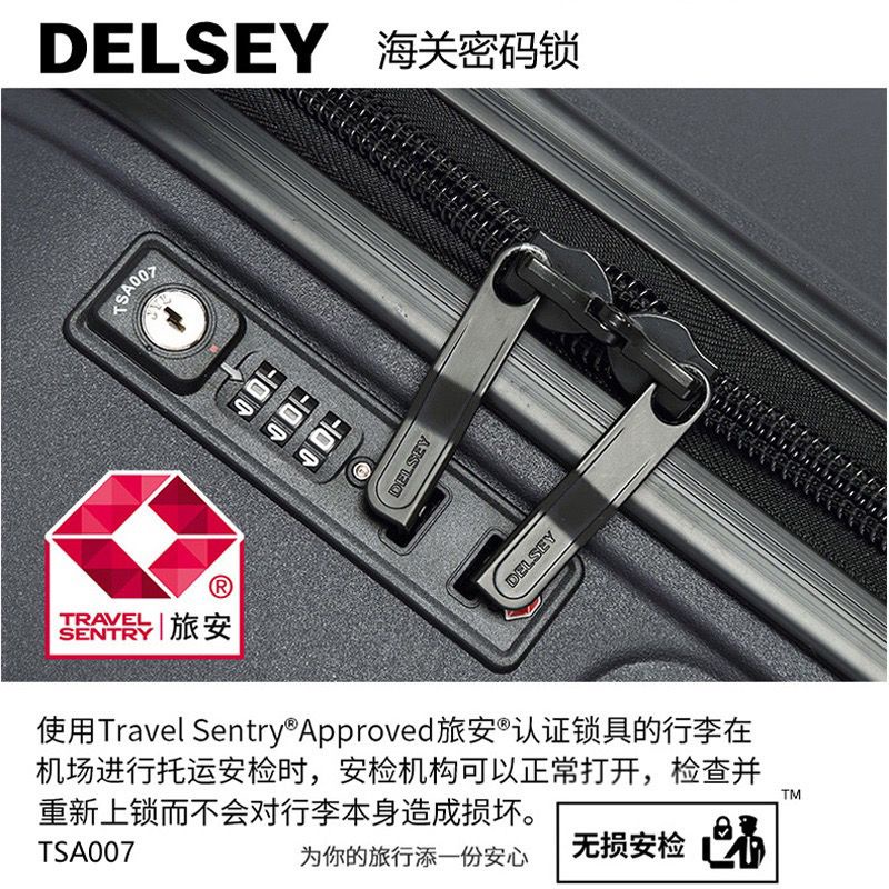 French Ambassador Trolley Case Accessories DELSEY Combination Lock ...