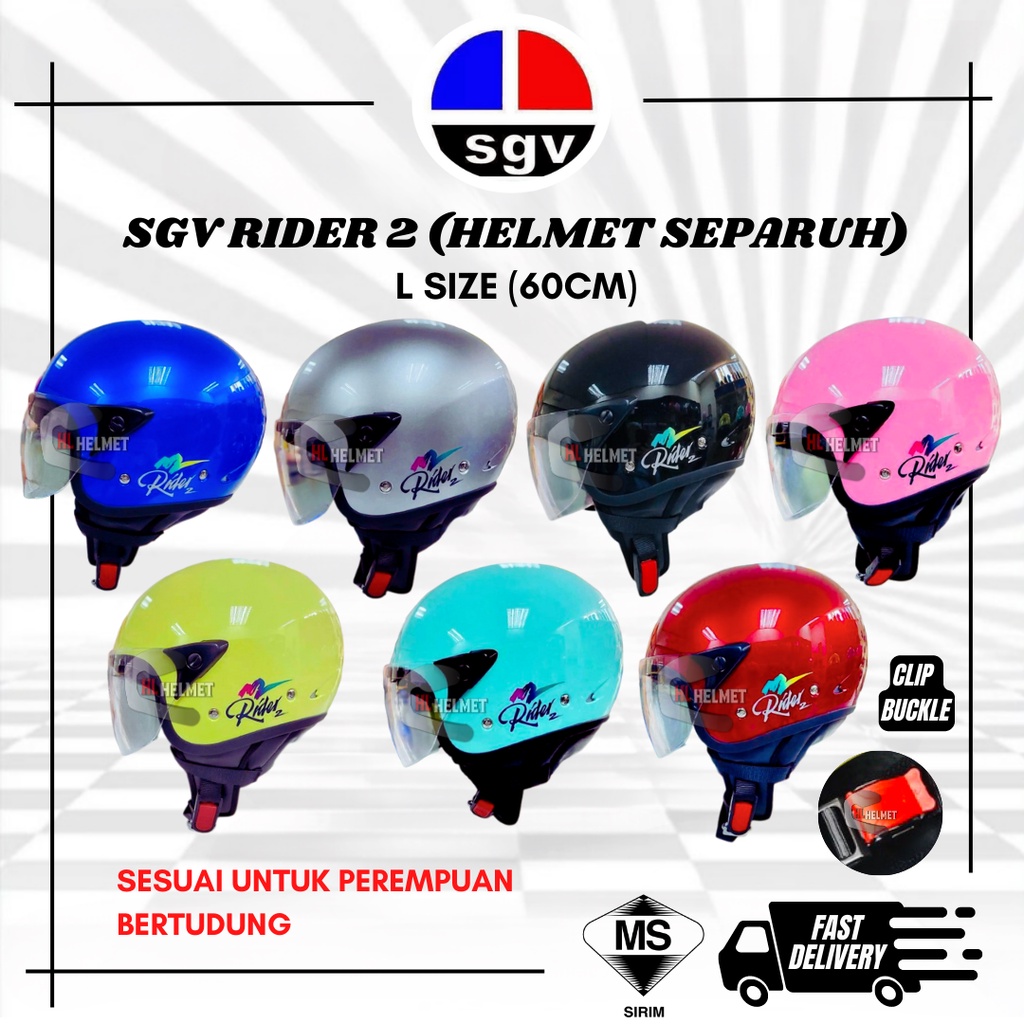 SGV RIDER 2 HELMET STENG DEWASA (Topi Keledar SGV Raider 2)-Sgv Helmet ...