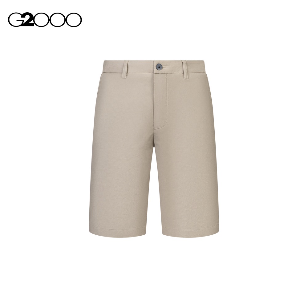 G2000 Men Stretchy Cotton-Rich Twill Shorts - Brown | Shopee Singapore