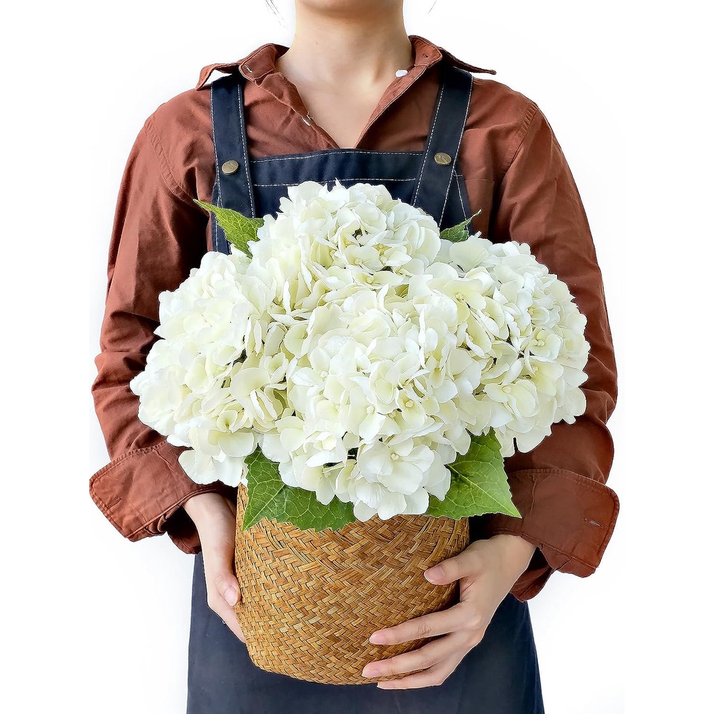 5 Heads Large Hydrangea Beautiful Artificial Flower Bunch Bouquet Home ...