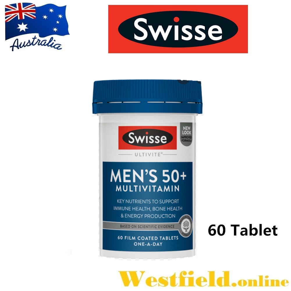 [Australia Import EXP 12/2025] Swisse Men's Ultivite 50+ Multivitamins { 60 Tablet ) | Shopee ...