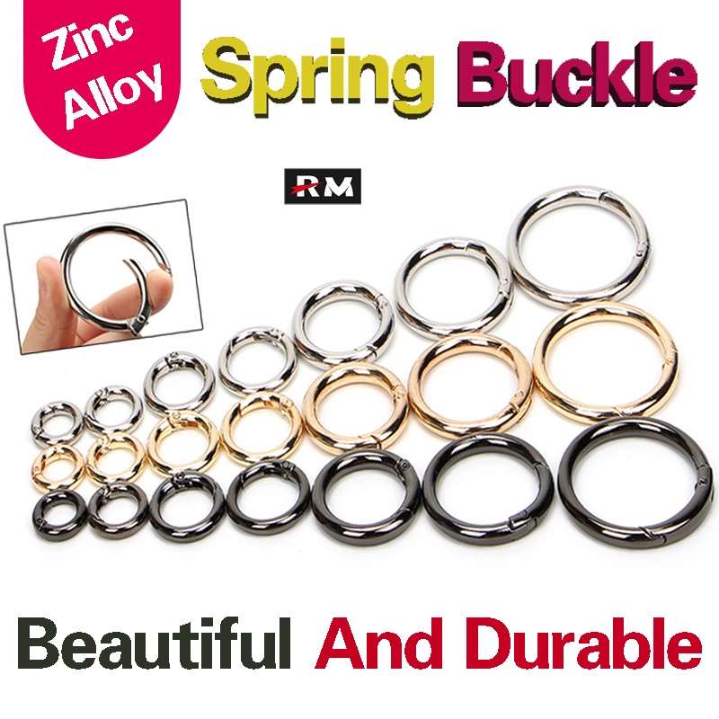 【5/10Pcs】Open O Ring Spring Buckle Zinc Alloy Spring Ring Key Ring ...