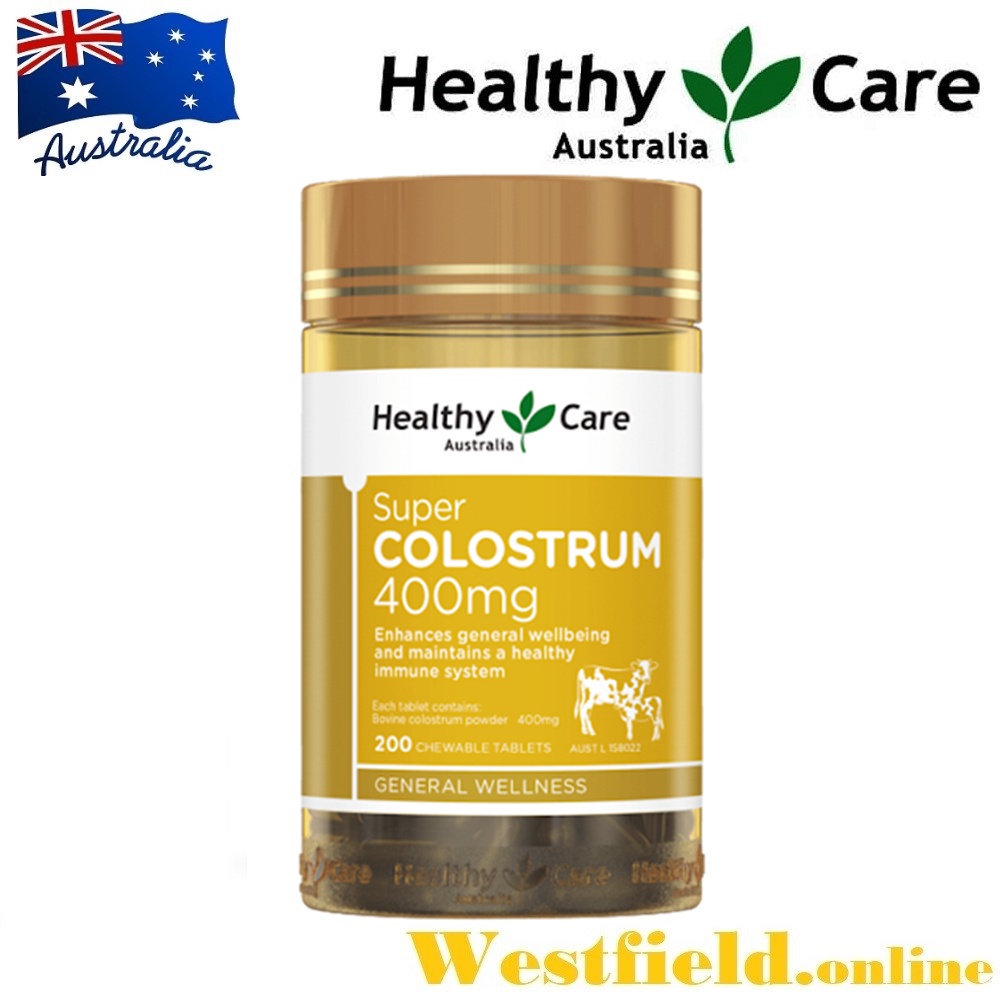 [Australia Import EXP 07/2026] Healthy Care Super Colostrum 400mg ( 200 ...