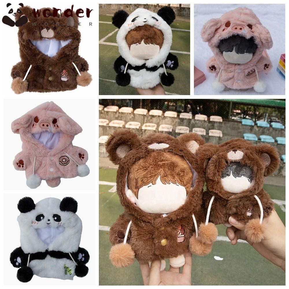 WONDER Doll Overcoat, 10cm/20cm Cartoon Animal Miniature Hairy Outfits ...