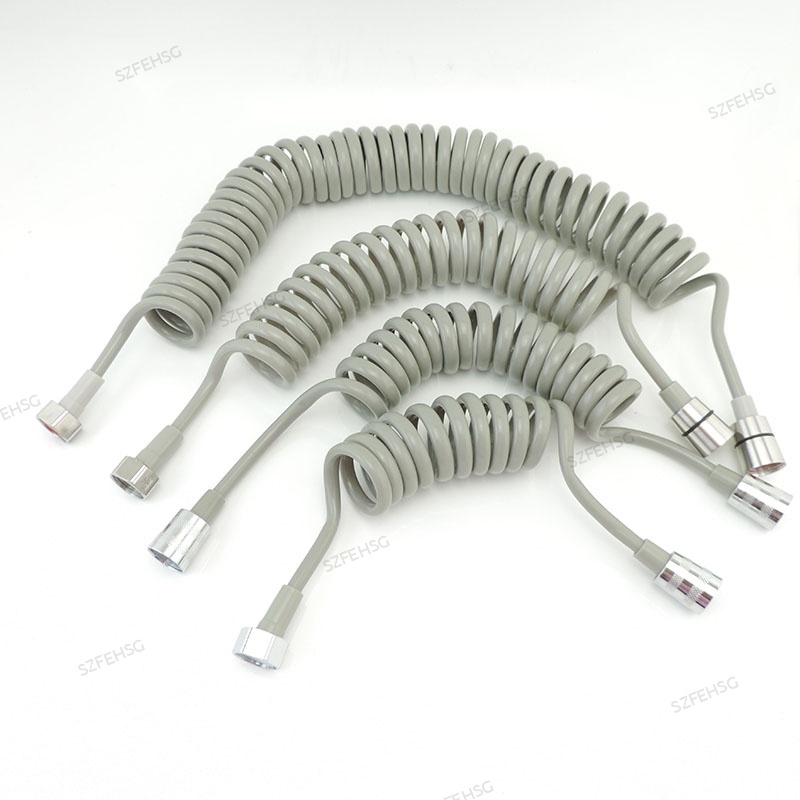 2m 3m 5m grey Flexible long Spring Shower head Hose tube plastic for ...
