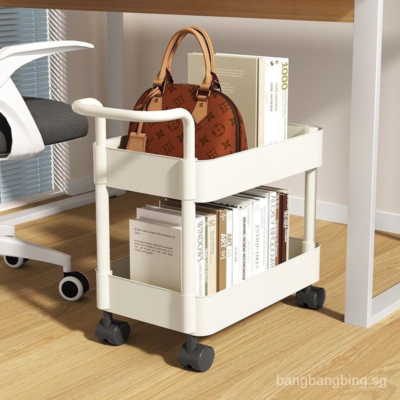 Book Storage Rack Multi-layer Books Organizer Rack Movable Under the ...