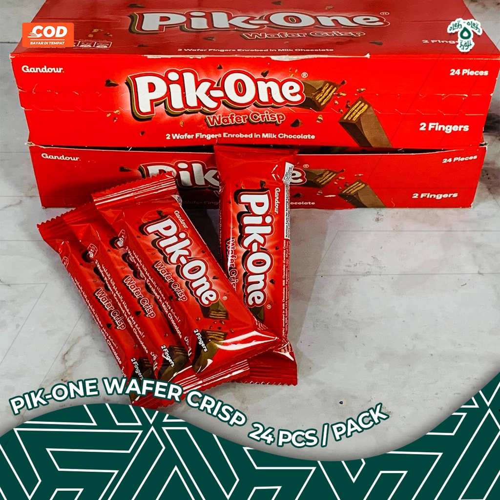 PIK-ONE CRISPY WAFER CHOCOLATE 1 BOX CONTAINS 24 pcs ORIGINAL GANDOUR ...