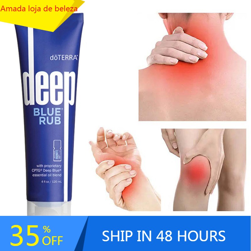 120ML Deep Blue Rub Blend Soothing Joint Discomfort Muscle Pain Relief ...