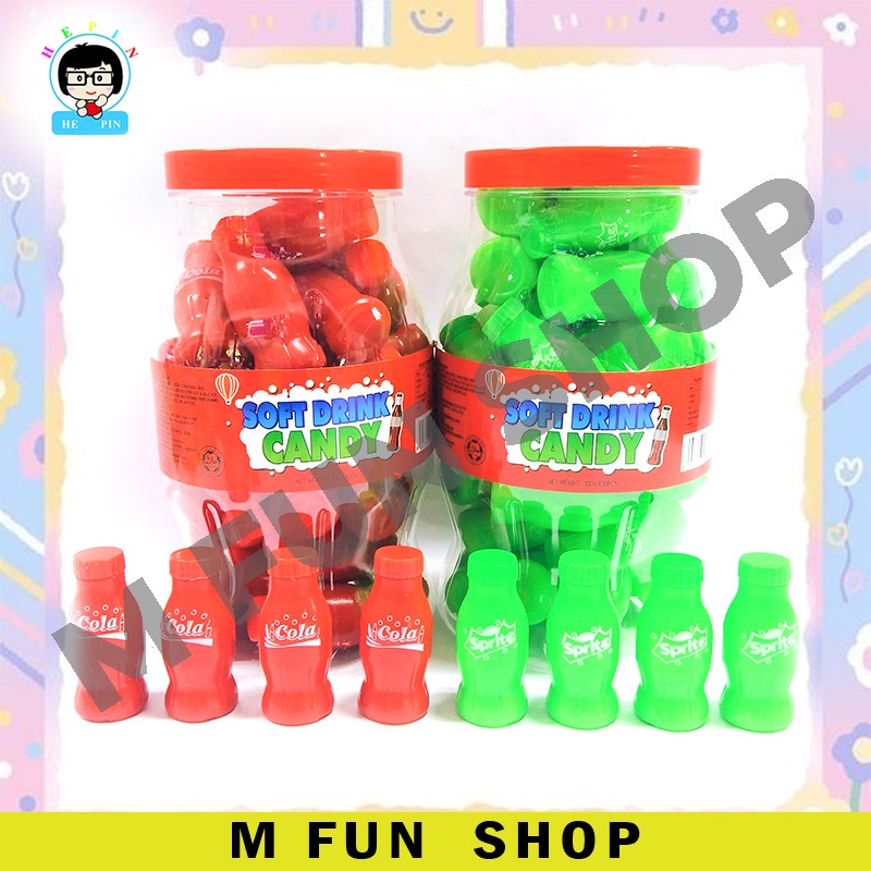 30Pcs Cute Mini Soda Bottle Soft Drink Candy Sprite / Cola Flavor ( ± ...