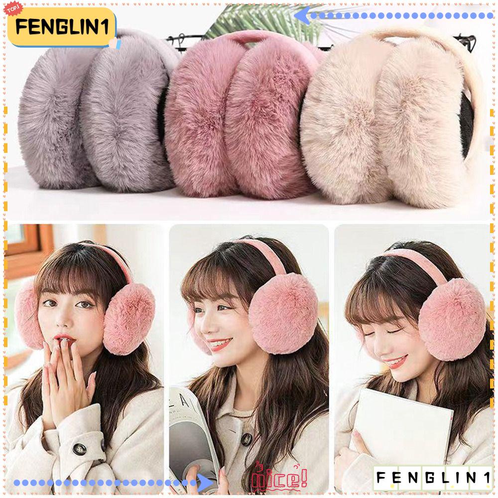 FENGLIN Foldable Ear Muffs, Warm Ear Protection Earflaps, Winter Soft ...