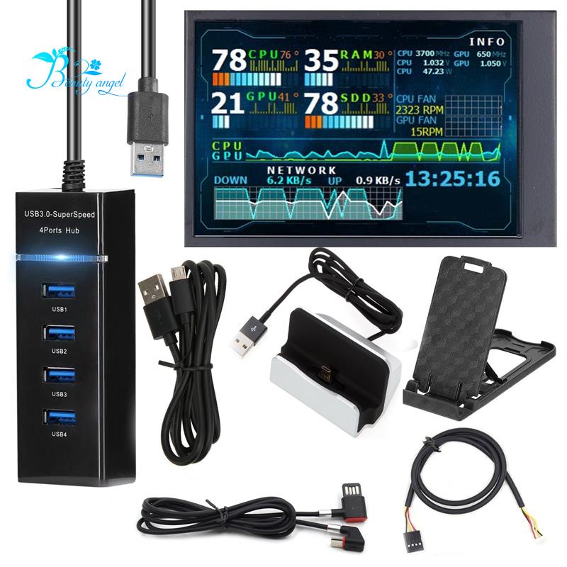 3.5 Inch Mini Capacitive Screen IPS Module for AIDA64 Chassis USB ...