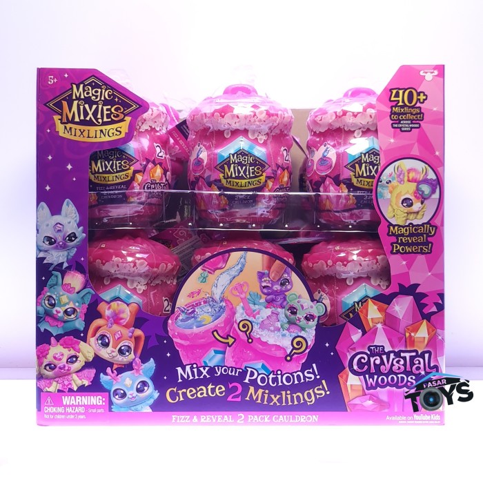 Magic Mixies Mixlings Fizz & Reveal 2 Pack Cauldron The Crystal Woods ...