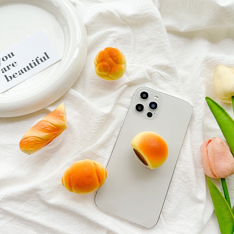 Cute Cartoon Bread Color Phone Grips Griptok Bracket Plain Phone Holder ...