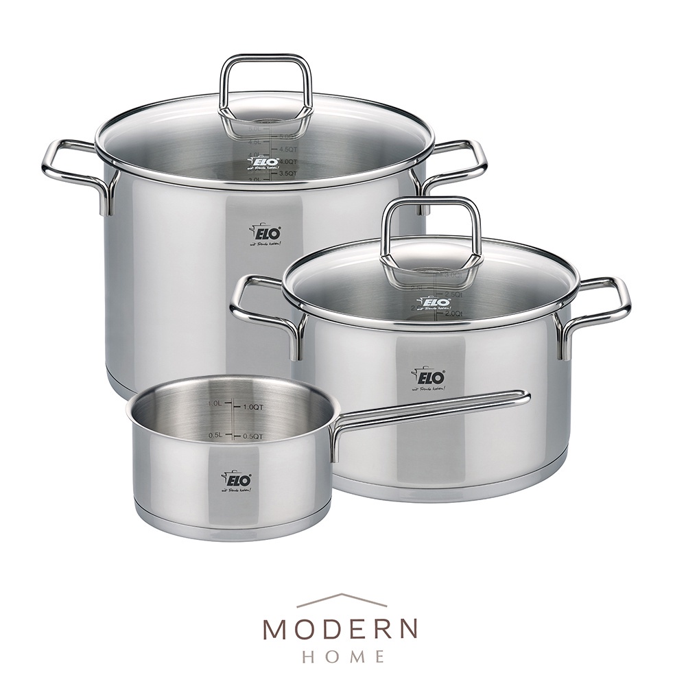 ELO Citrin Cookware / Cookpot / Cooking Pot With Glass Lid / Casserole ...