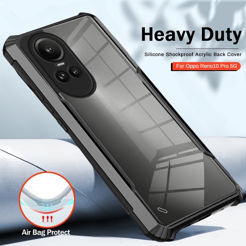 Heavy Duty Transparent Acrylic Shockproof Coque Case TPU Soft Frame ...