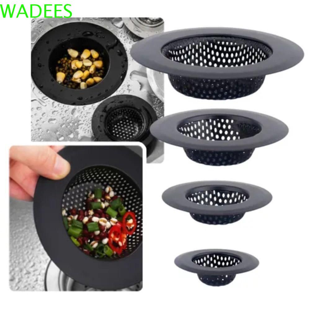 WADEES Black Kitchen Sink Filter, Anti Clogging Mesh Sink Drain ...