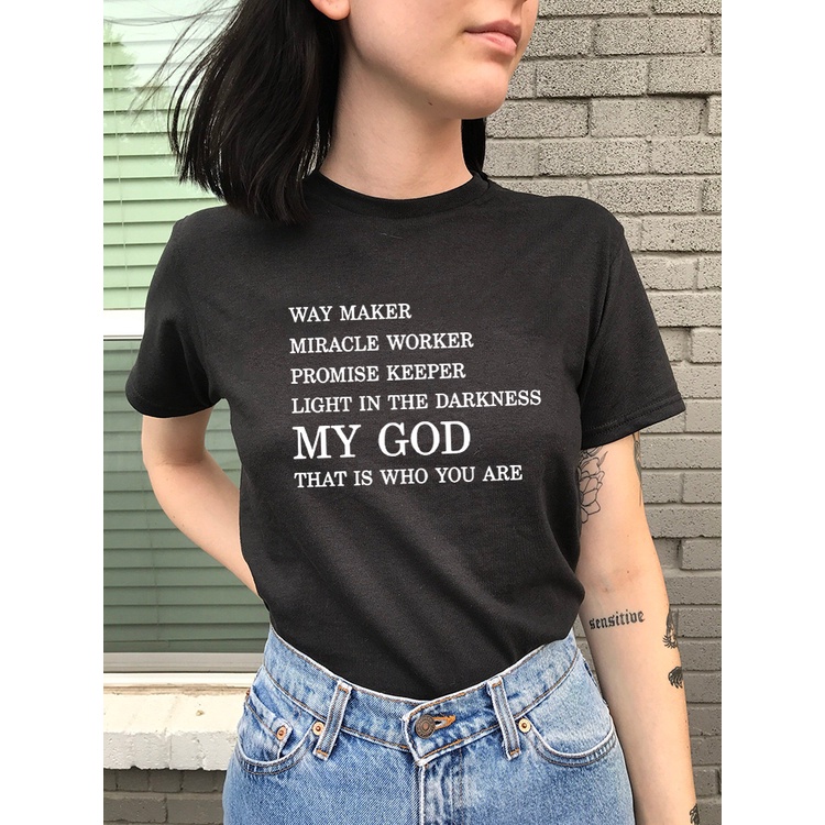 Way Maker miracle worker my god Christian Graphic t-shirts women ...