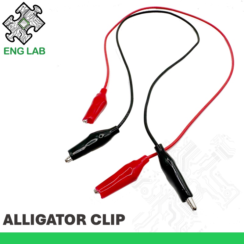 ENGLAB 50cm Dual Ended Crocodile Alligator Clips Test Lead With ...