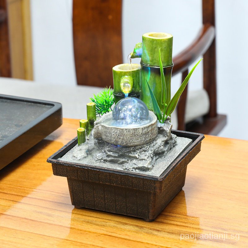 Simple Flowing Water Make Money Feng Shui Wheel Small Humidification ...