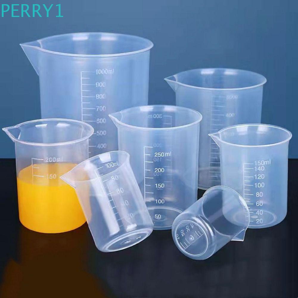 PERRY1 Beaker Portable 50/100/150/200/250/500/1000ML Transparent for ...