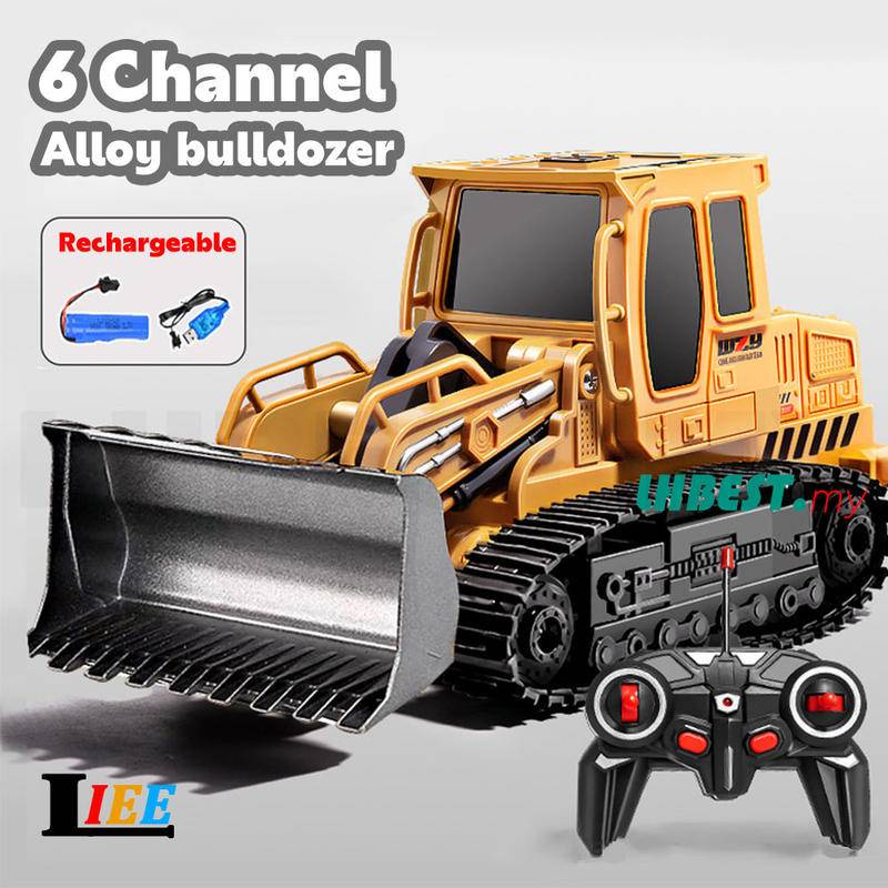 Remote Control Alloy Bulldozer Simulation RC 6 channel Construction ...