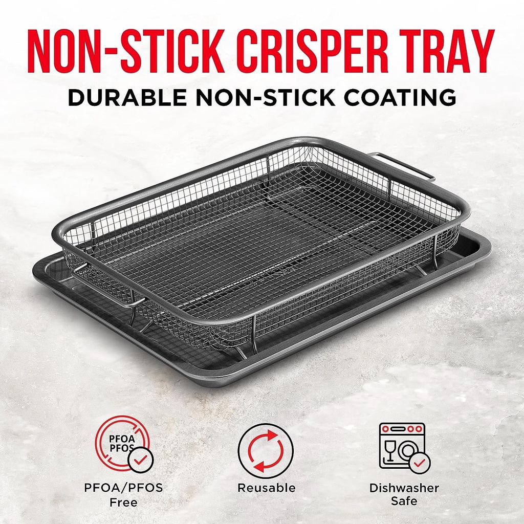 Air Fryer Crisping Basket & Tray Set for Oven Crispy tray Oven Baking ...