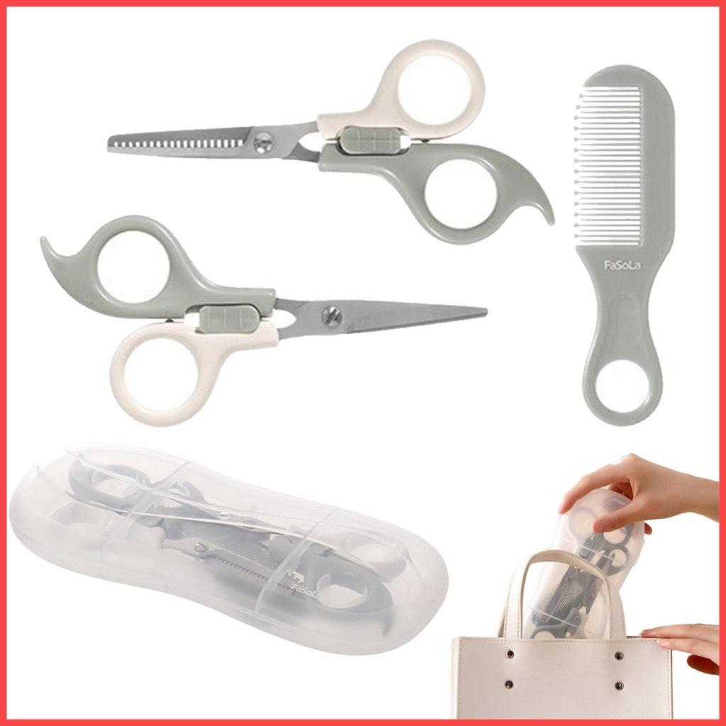 Professional Baby Safety Scissors Set Kids Haircut Salon Scissors Set ...