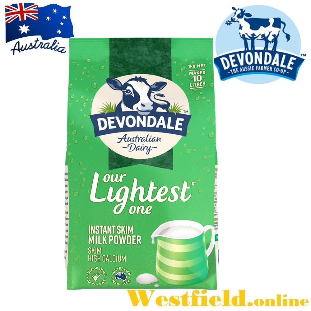 Devondale Lightest One Skim Milk Powder Low Fat (1kg) | Shopee Singapore