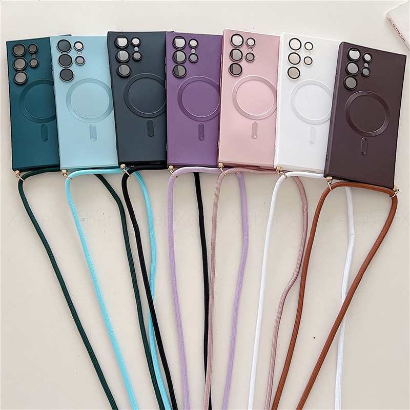 For Samsung S25 S24 S23 S22 Ultra S23 Plus S24 FE 5G Crossbody Strap ...