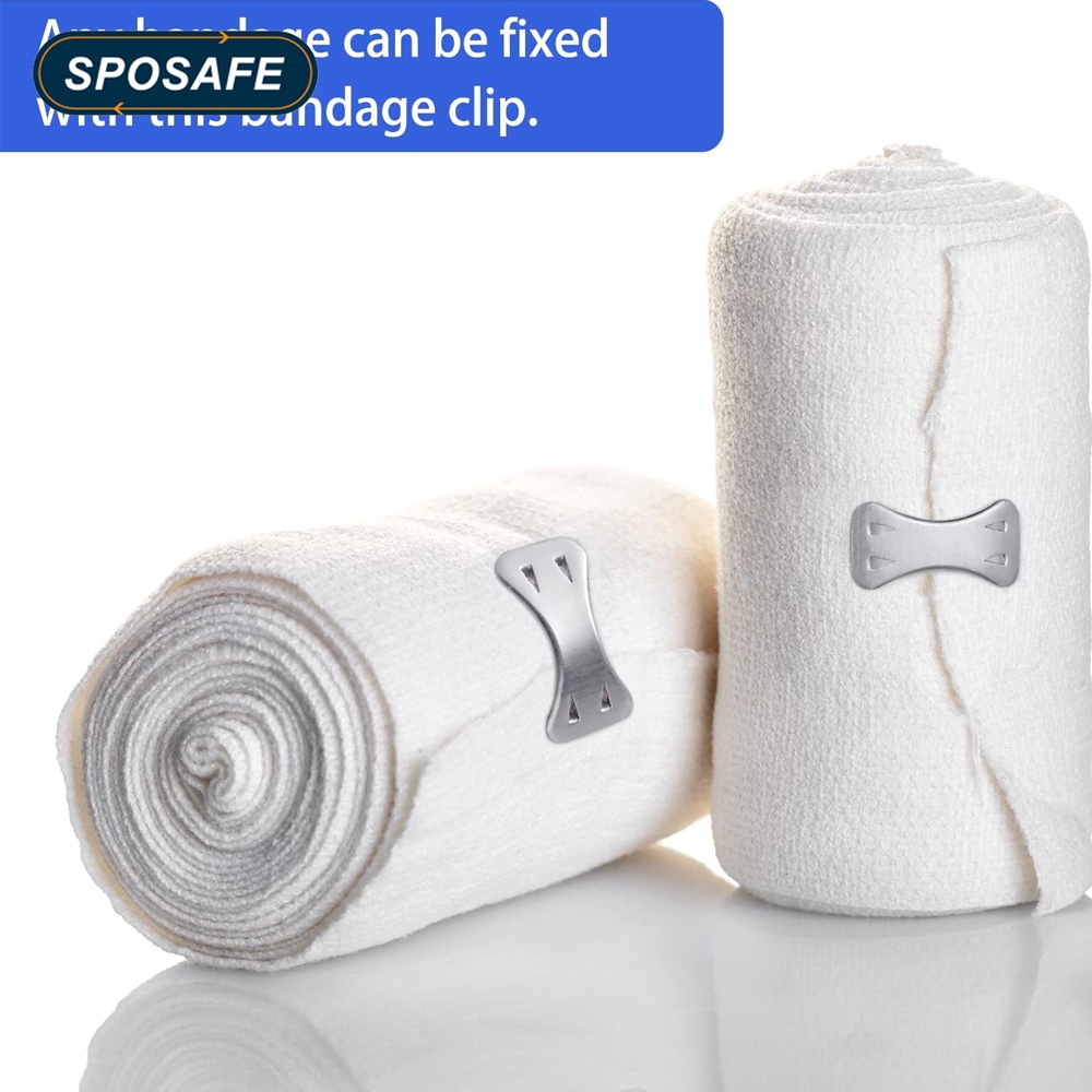 10Pcs/Set Bandage Wrap Clips Aluminum Bandage Clips Bandage Pins ...