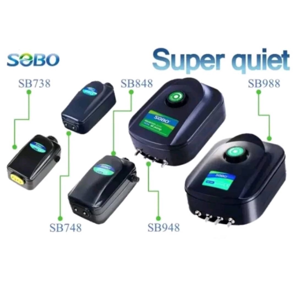 SOBO Fish Tank Oxygen Pump SB-988 SB-948 SB-848 SB-748 SB-738 | Shopee ...