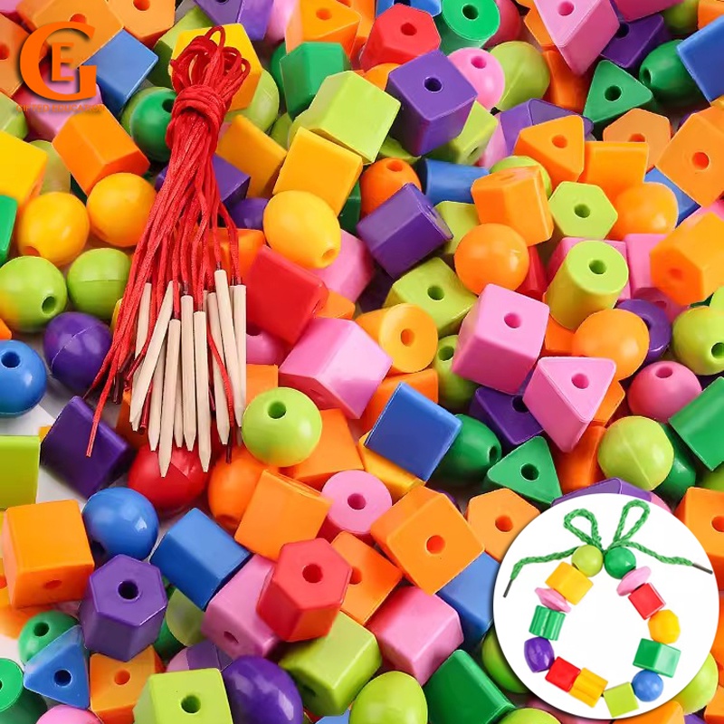 40Pcs Children Lacing Beads Montessori Fine Motor Skill Learning ...