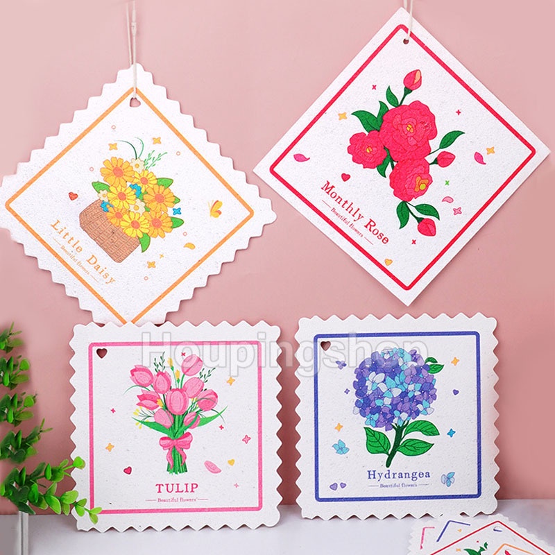 Kitchen Dish Towel Wood Pulp Cotton Dish Cloth Dishwashing Sponge ...