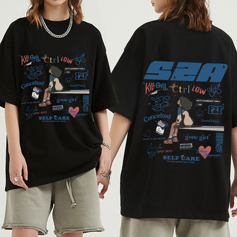 Sza 2023 Concert Tour T Sos Good Days T Shirts Tshirt | Shopee Singapore