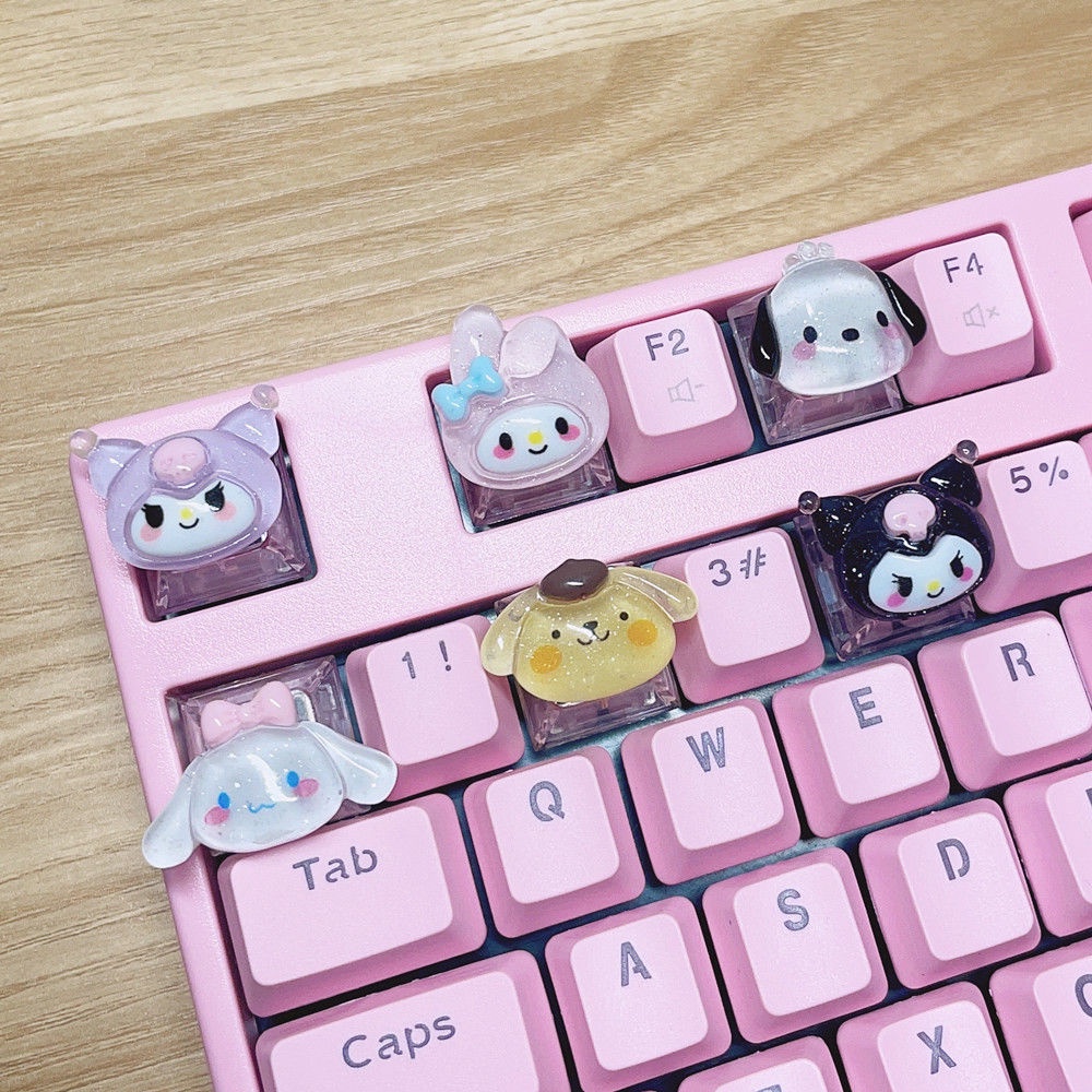 [Ready Stock Hot Sale] Keycap Cute Melody Cinnamon Dog Translucent ...