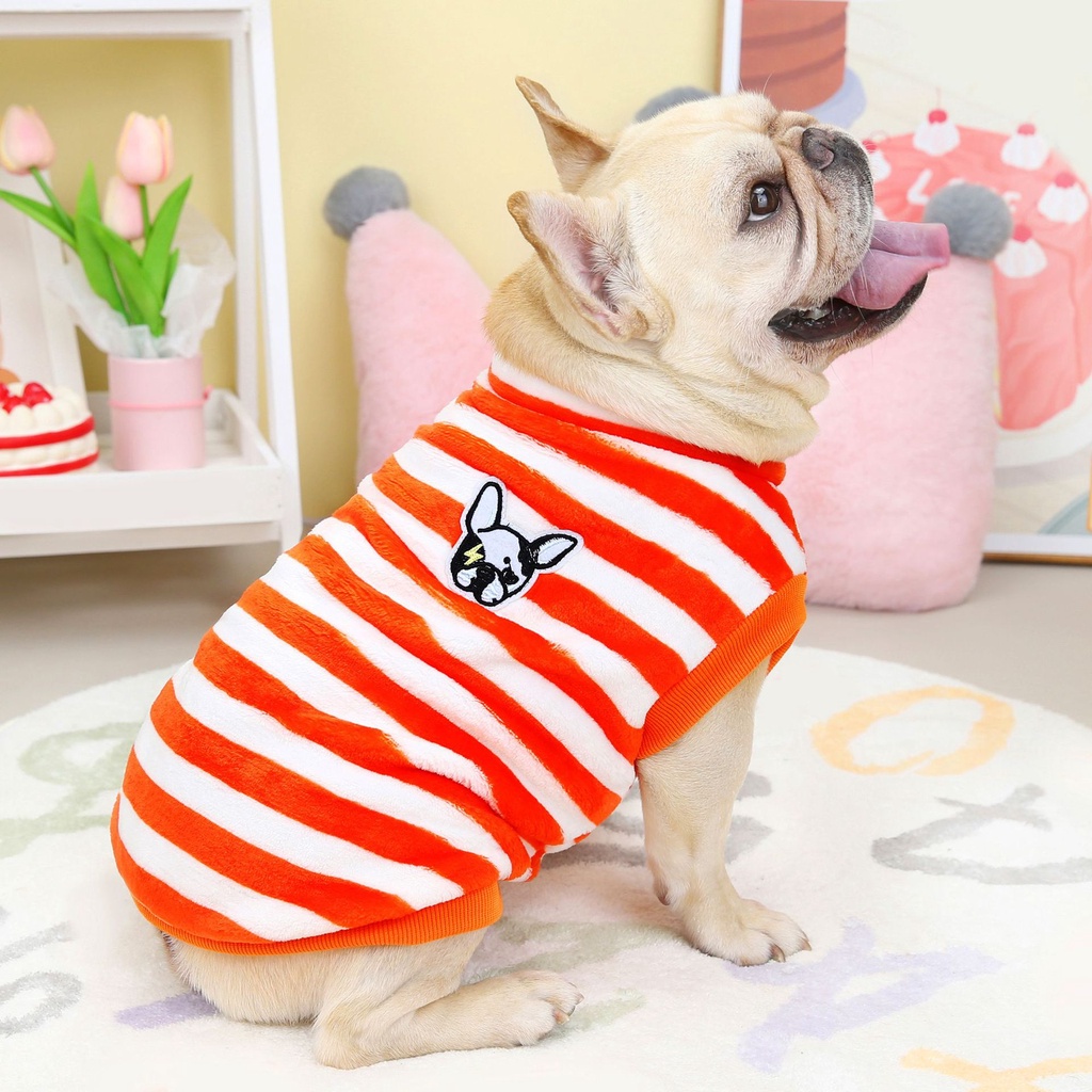DADAGOU Dog Clothes Pet Clothes for Bulldog Autumn Winter Style ...